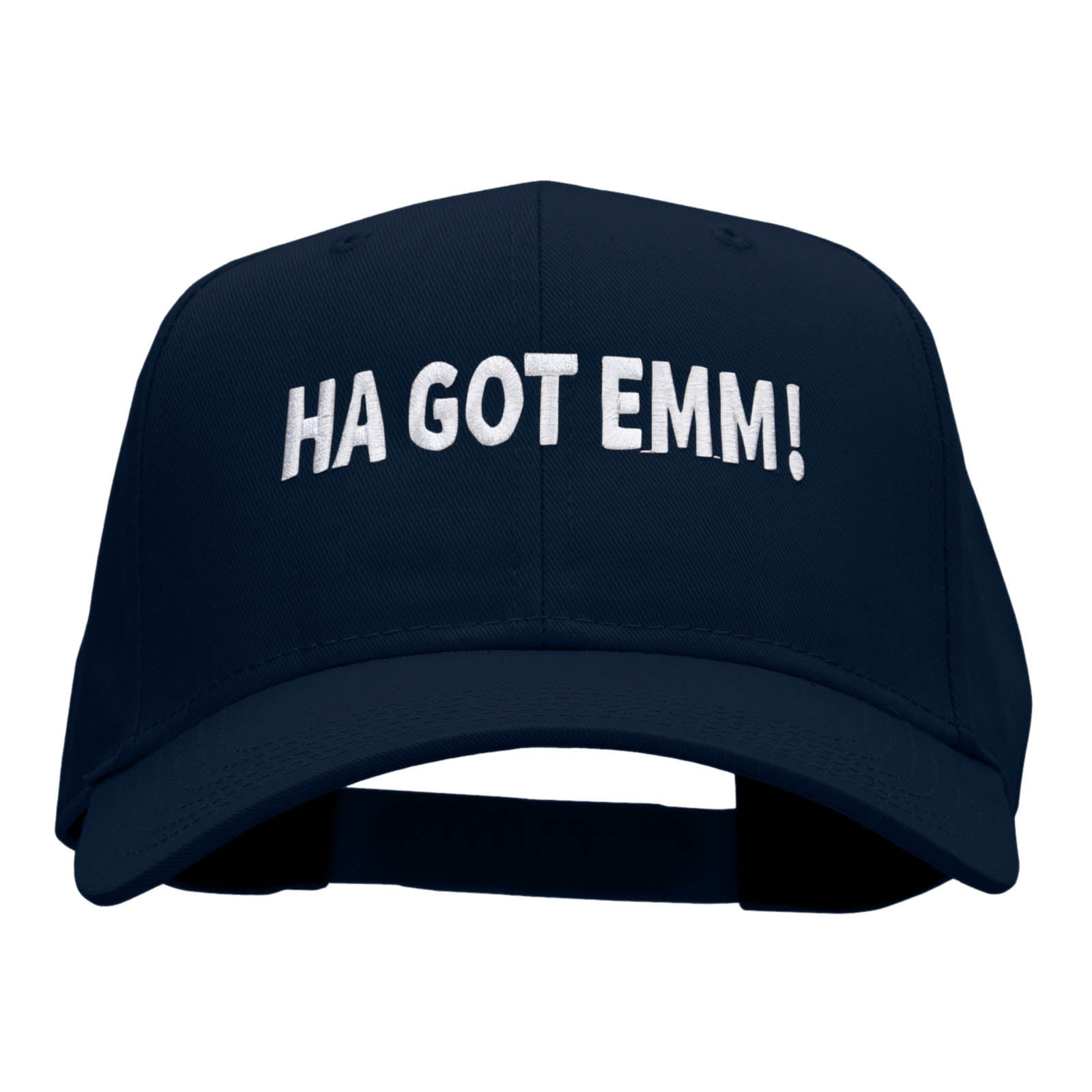 HA GOT EMM Embroidered Cotton Twill Pro Style Cap - Navy OSFM - Walmart.com