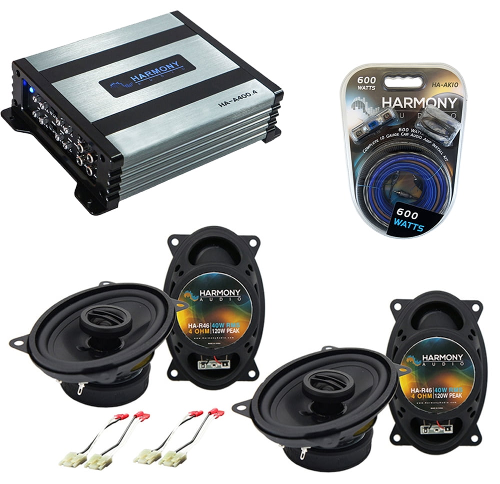 HA-R46 Chevy CK Truck 88-94 4x6" 120W , 800W Speaker Sub Amp & 10 Gauge ...