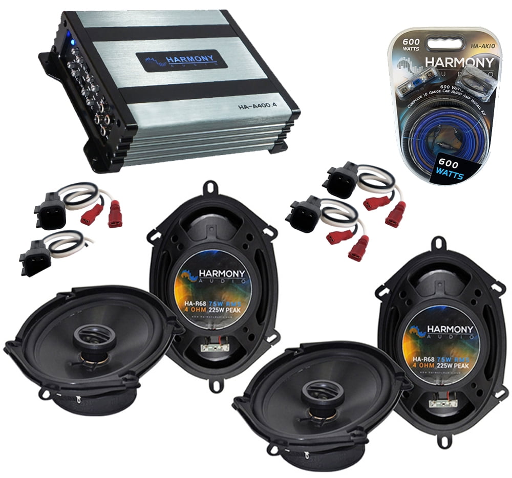 HA-R68 Ford Excursion 00-05 5x7" 6x8" 225W, 800W Speaker Sub Amp & 10 ...