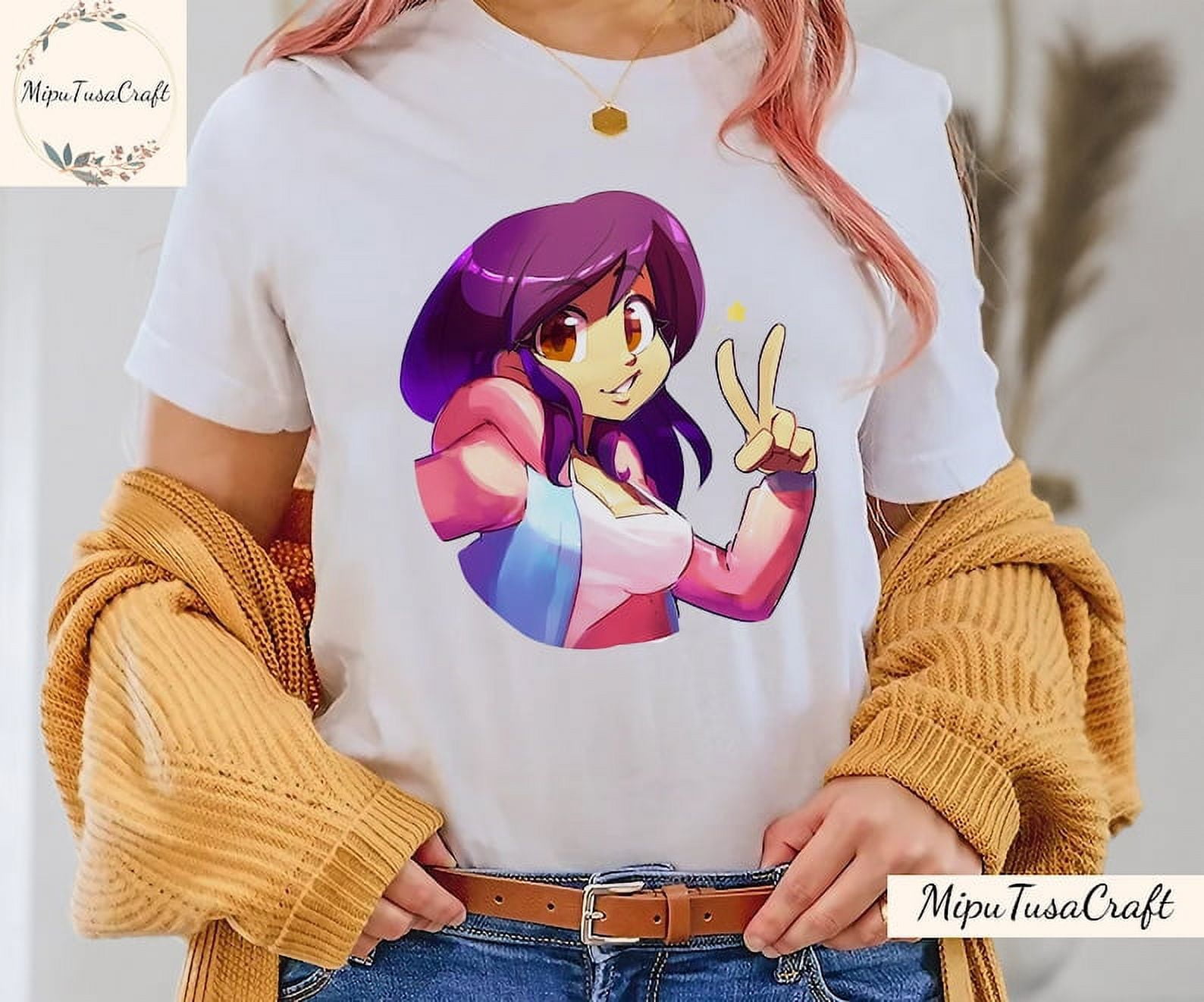 HA1975139 USTEE UNISEX Aphmau TShirt, Cute Aphmau Plushies Shirt ...