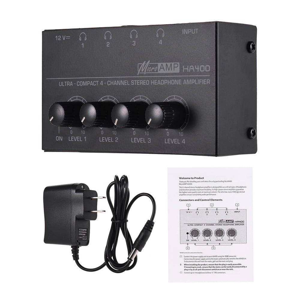 HA400 Ultra-compact Audio Stereo Headphone Amp4 Channels, High Quality ...