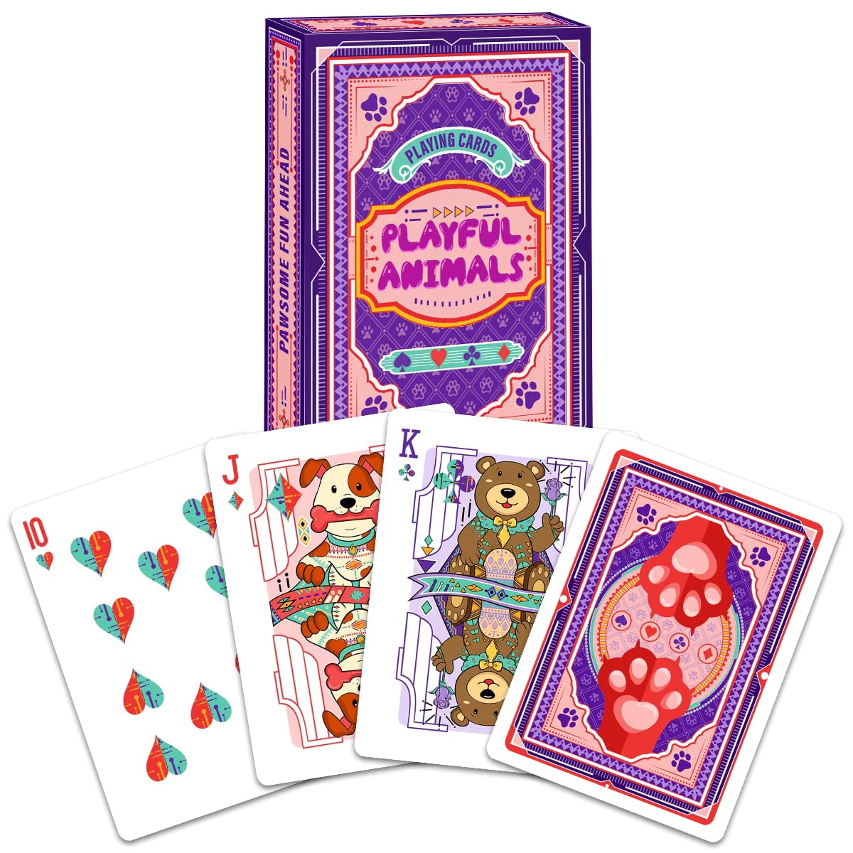 HAAKUN Playful Animals Playing SSF20 Cards Cute Woodland Card Friends ...