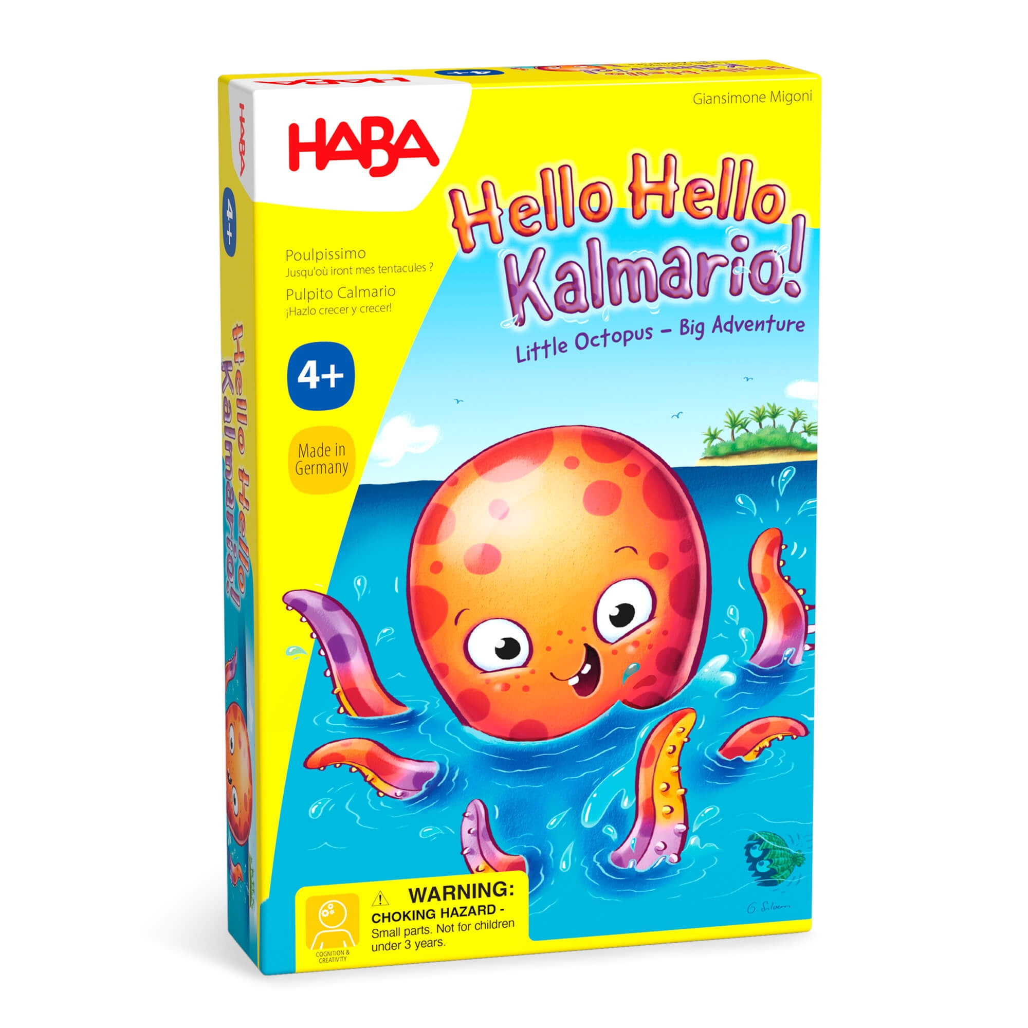 HABA Hello Hello Kalamario: Octopus Toy Board Game for Kids and Puzzle ...