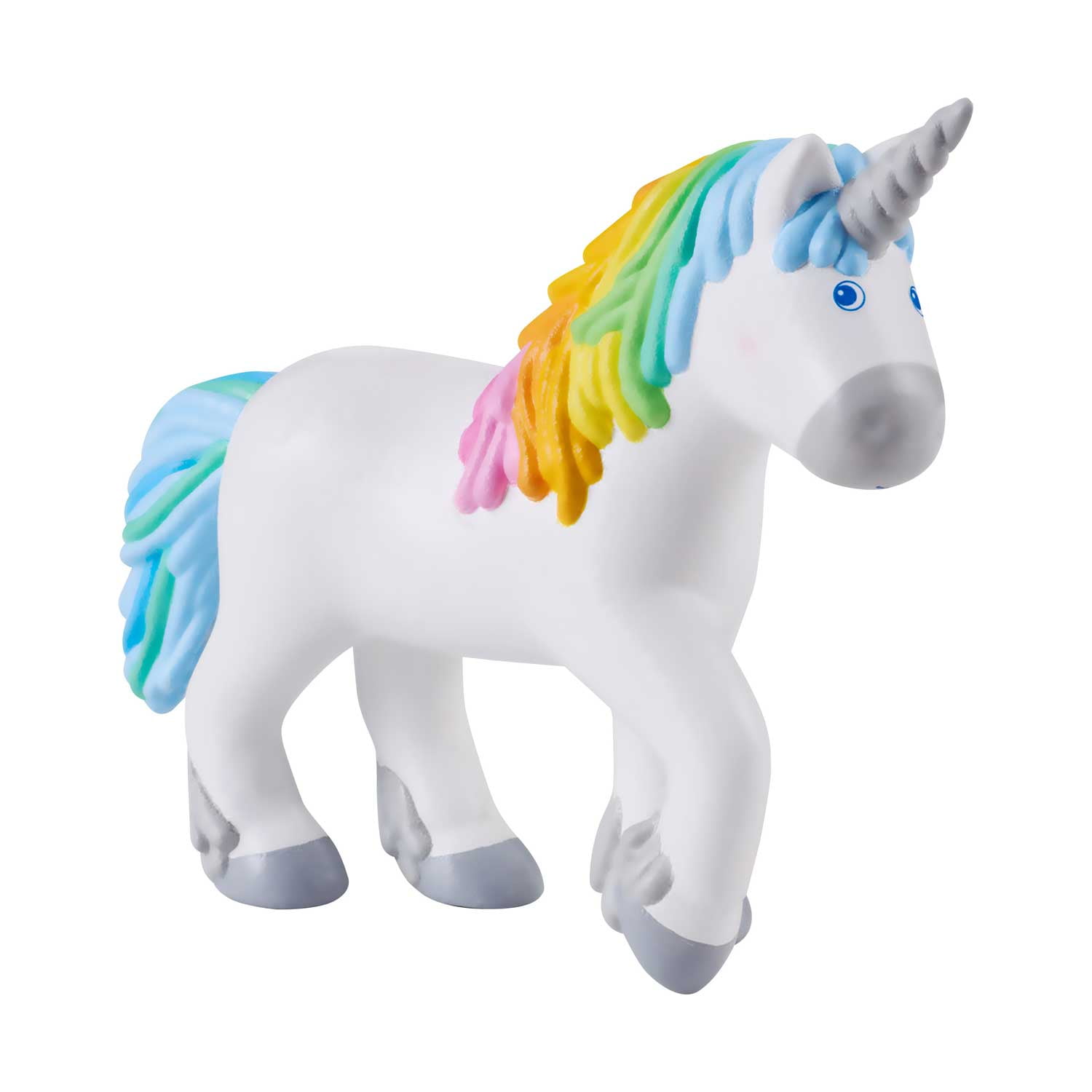 HABA Little Friends Unicorn Ruby Rainbow Chunky Plastic Toy Figure ...