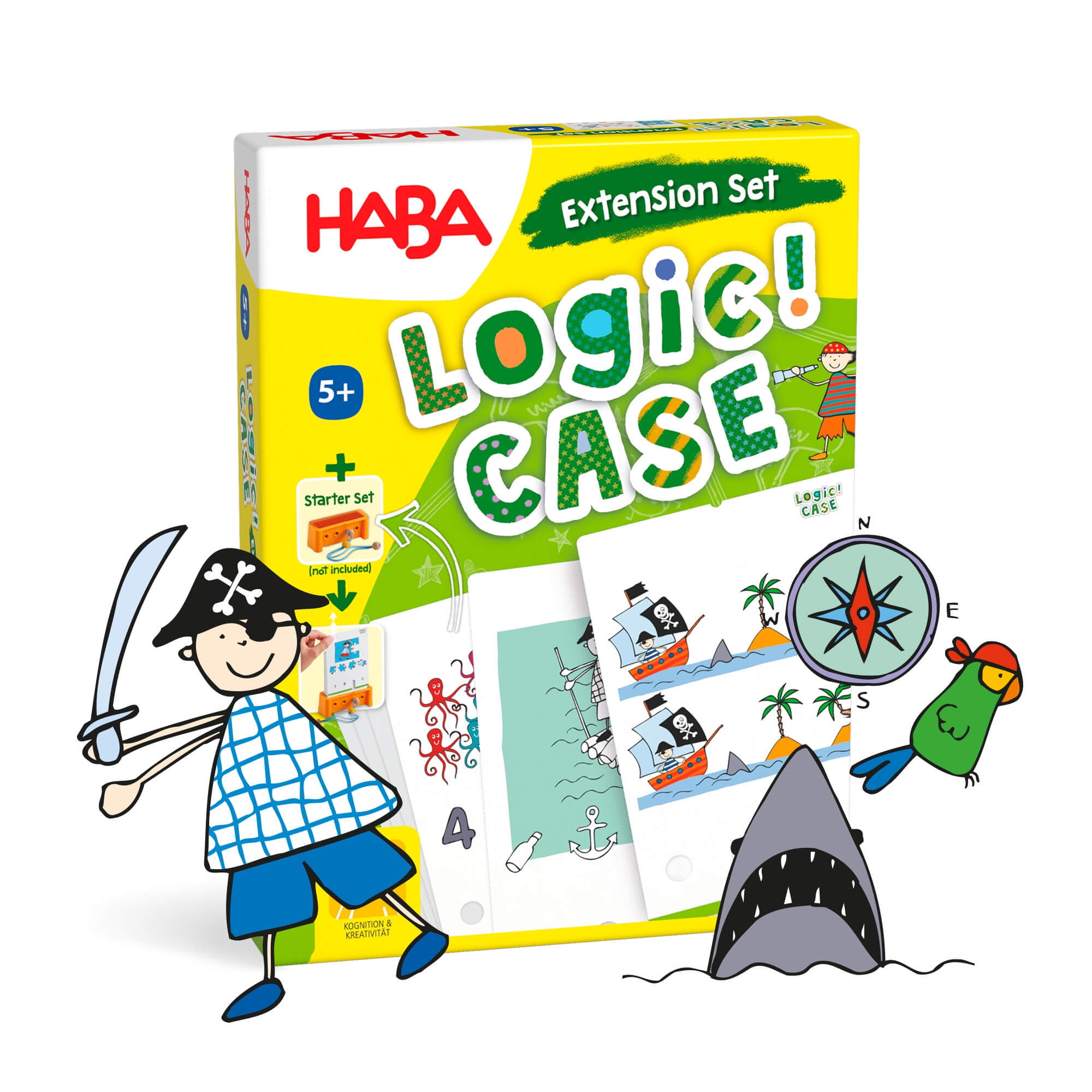 HABA Logic Case Extension Set: Pirates,Travel Games & Brain Teaser ...