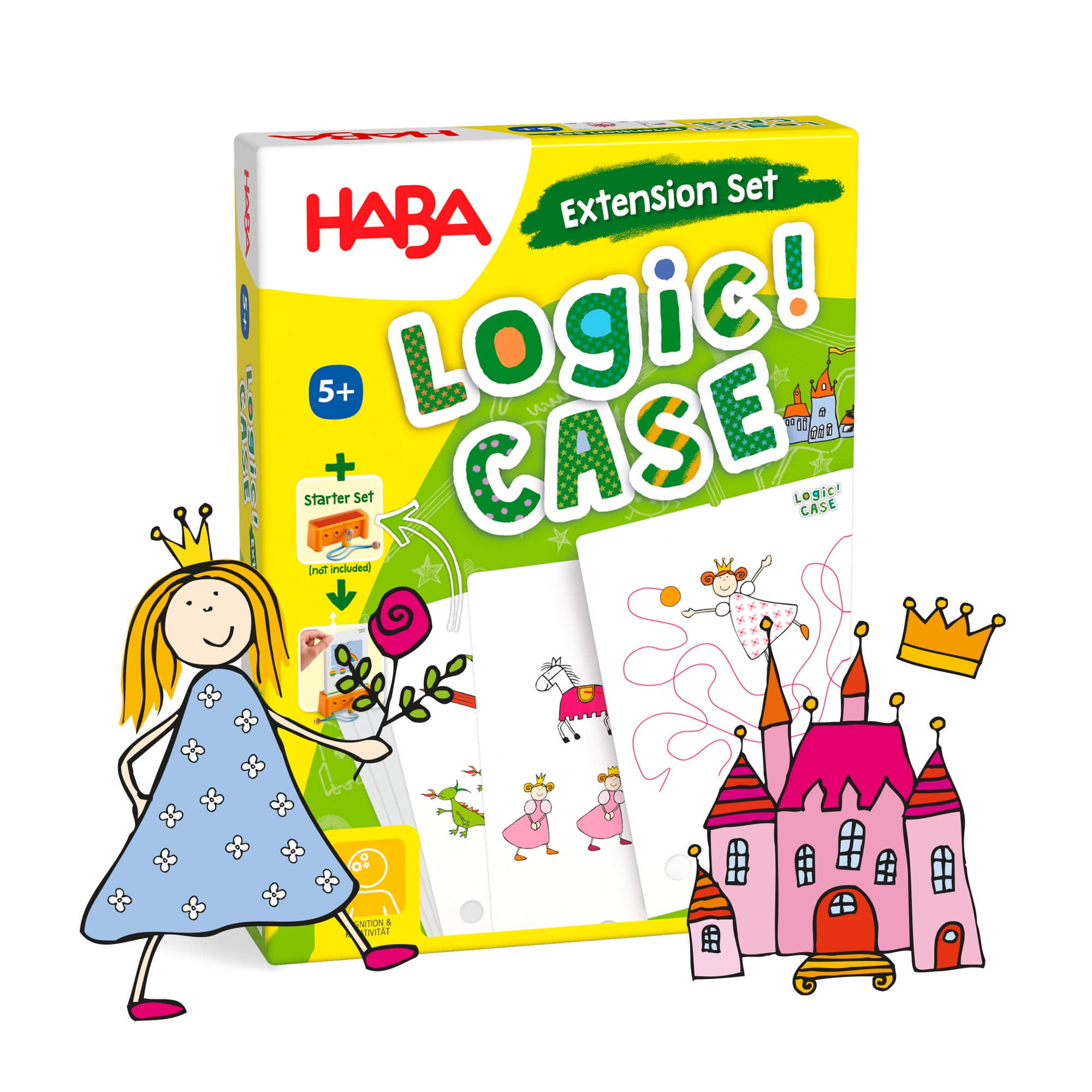 HABA Logic Case Extension Set: Princesses - Ages 5+ Puzzle & Card Games ...