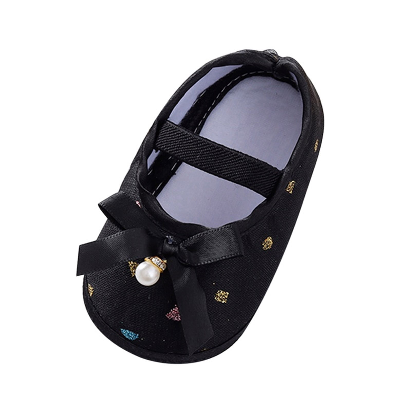 HABDGIKS Boys Casual Shoes for Baby Girl 2025 Cute Pearl Princess Soft ...