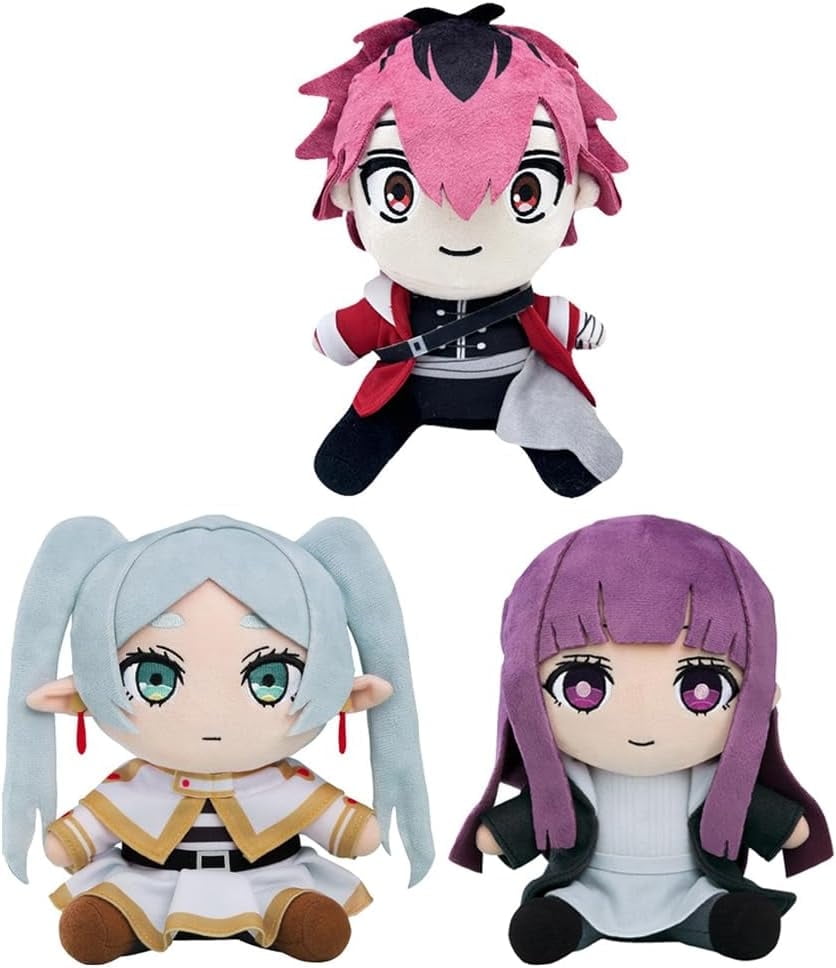 3pcs Stark/Fern/Frieren Plush Anime Plushies Stuffed Pillow Cartoon ...