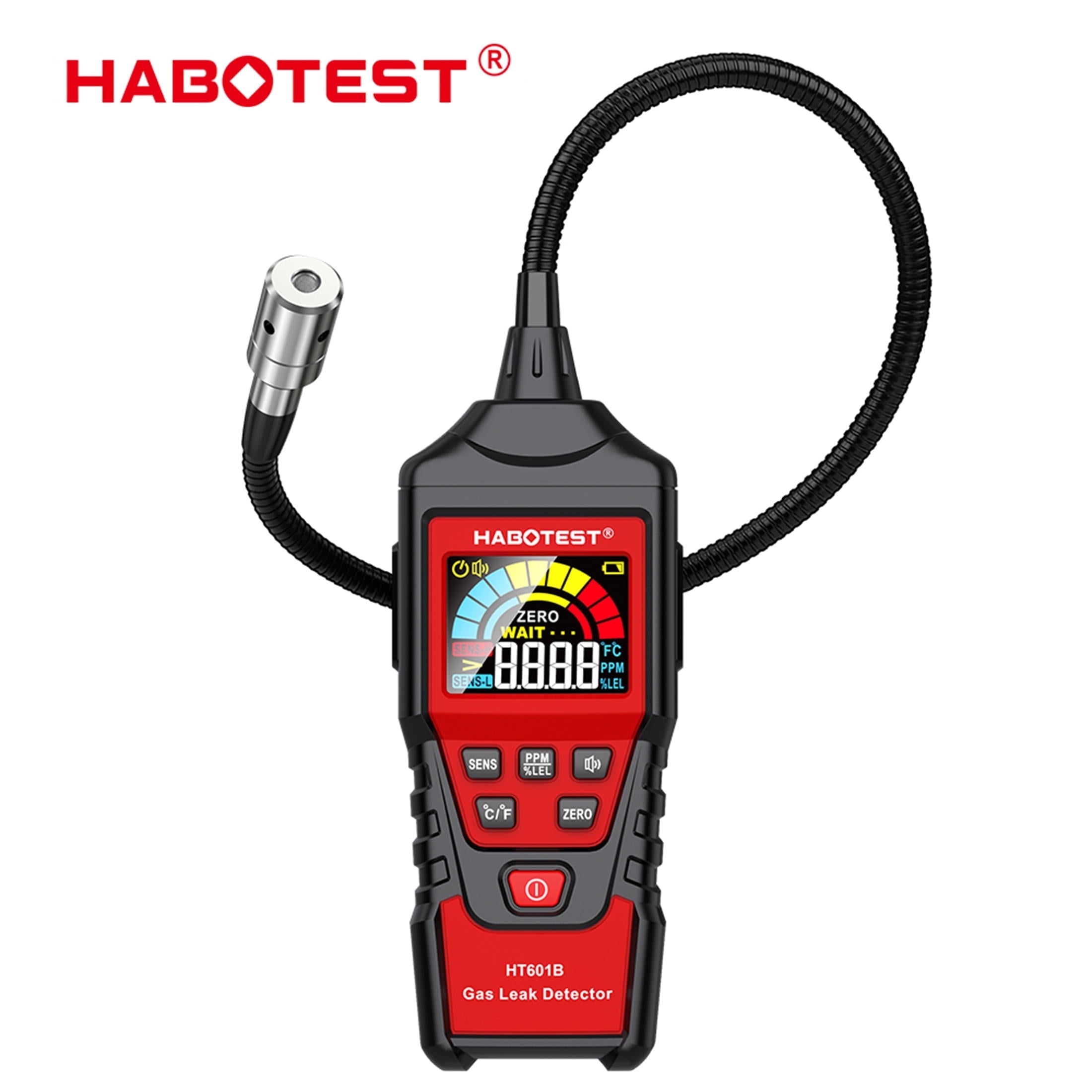 HABOTEST Gas Leak Detector Portable Combustible Gas Detector Handheld ...