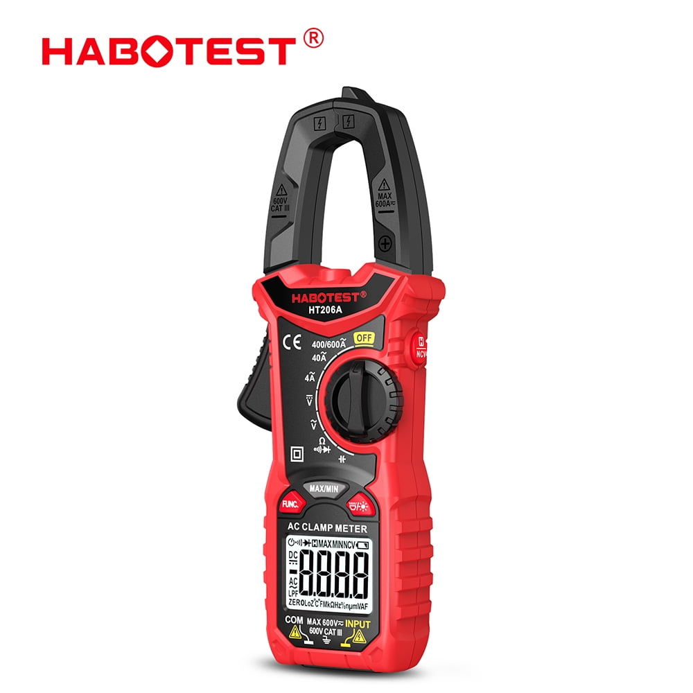 HABOTEST HT206A Clamp Meter Multimeter Automatic High Precision Digital ...