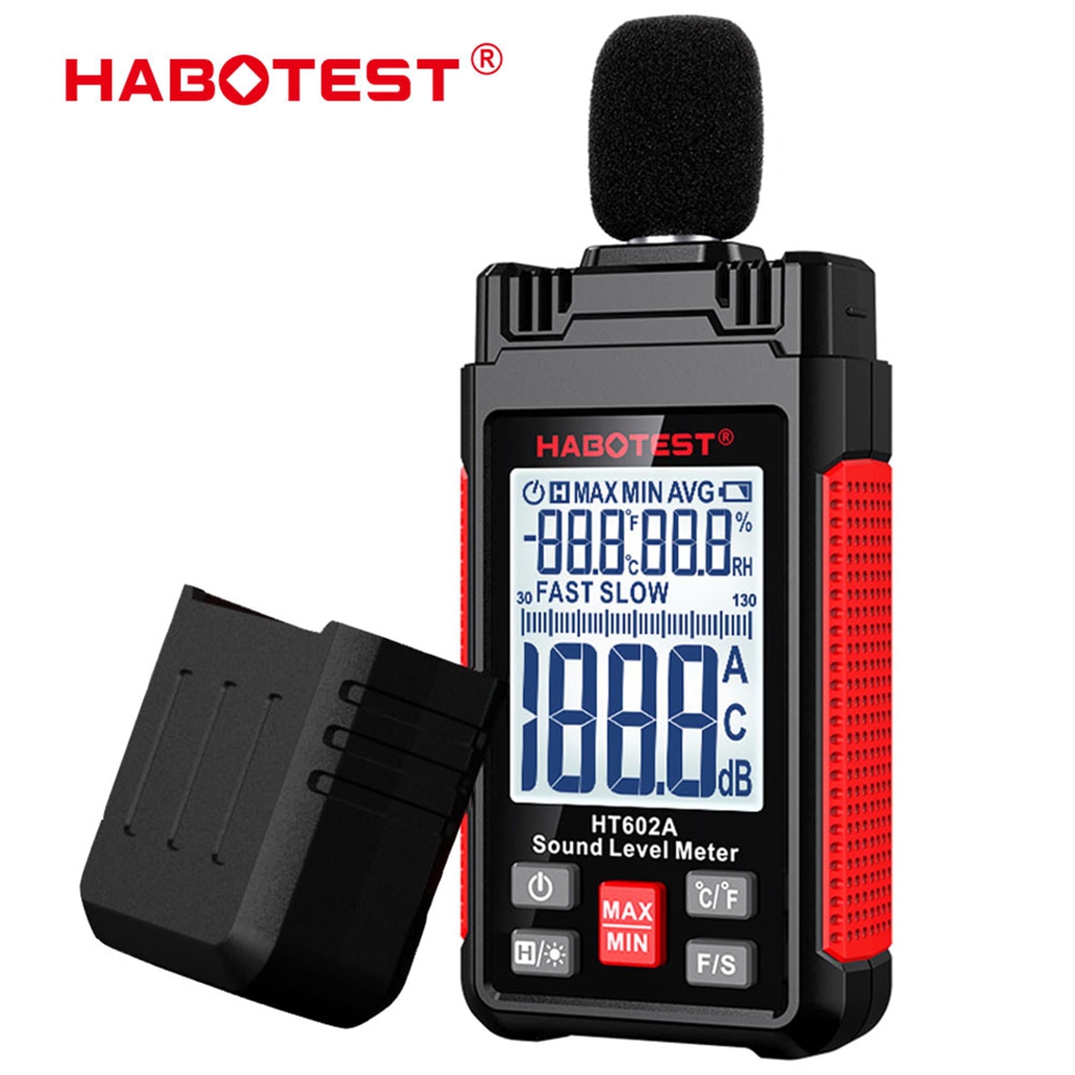 HABOTEST HT602A Sound Meter,Decibel Meter, Noise Dosimeter Audio Logger ...