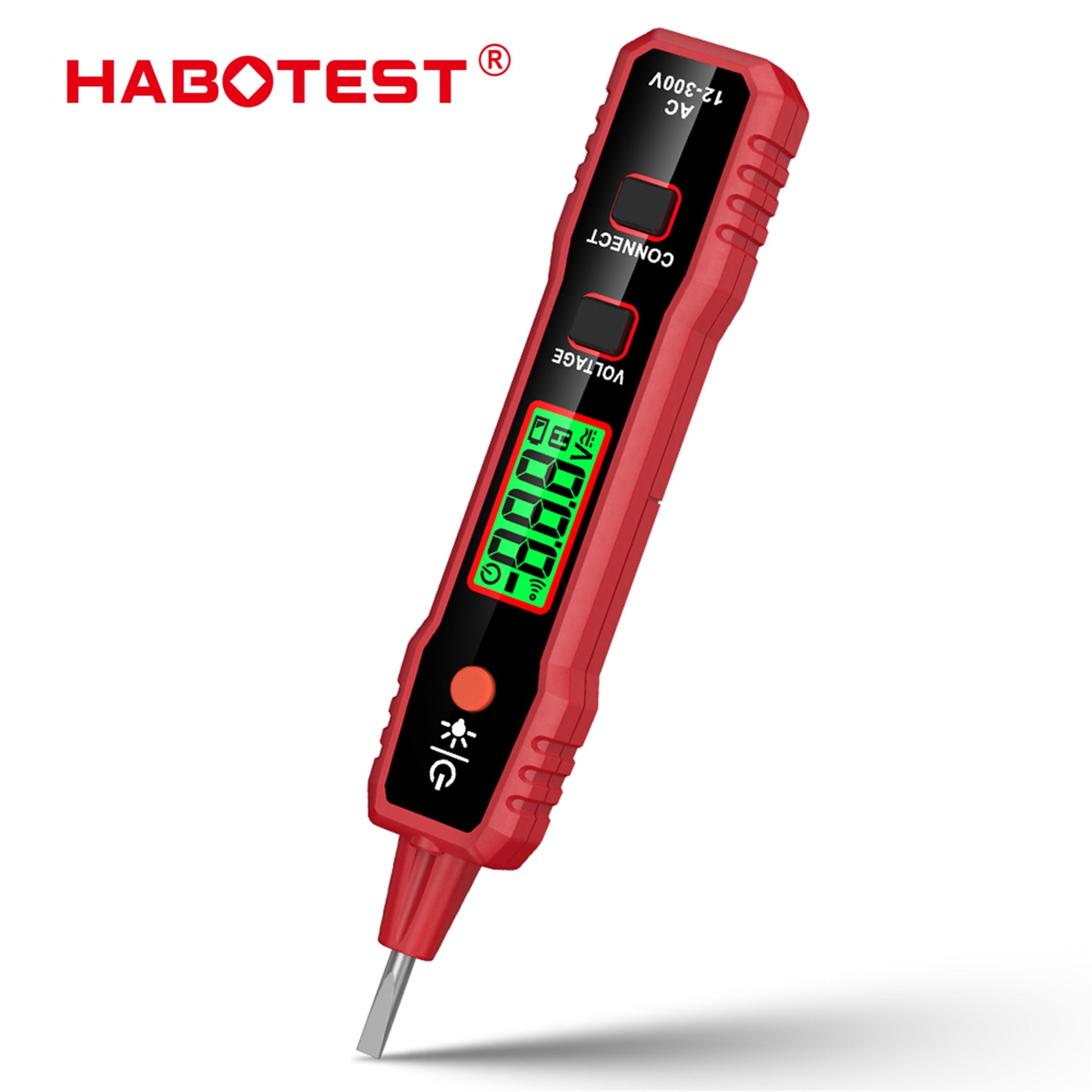 HABOTEST Voltage Tester, Outlet Tester with LCD Display, Live/Null Wire ...