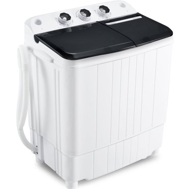 ZENSTYLE Compact Twin Tub 13lbs Portable Laundry Machine for Small ...