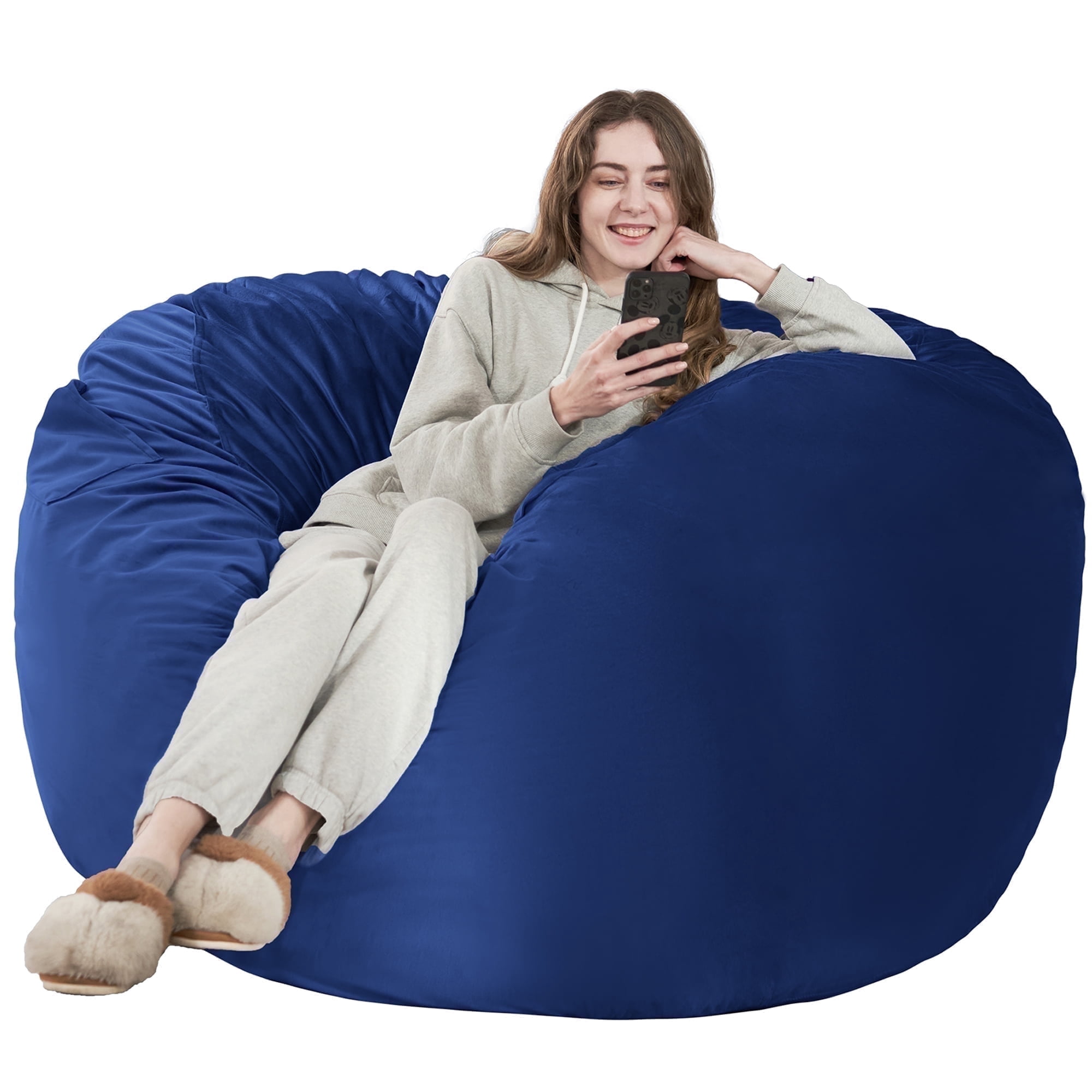 Congermom Bean Bag Chair Stuffed Memory Foam for Adults & Kids with ...