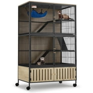 PawHut Rabbit Hutch Outdoor, 85" Large Bunny Cage with Steel Run Box ...