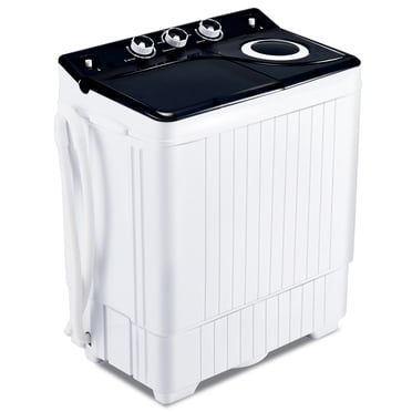 ZENSTYLE Compact Twin Tub 13lbs Portable Laundry Machine for Small ...
