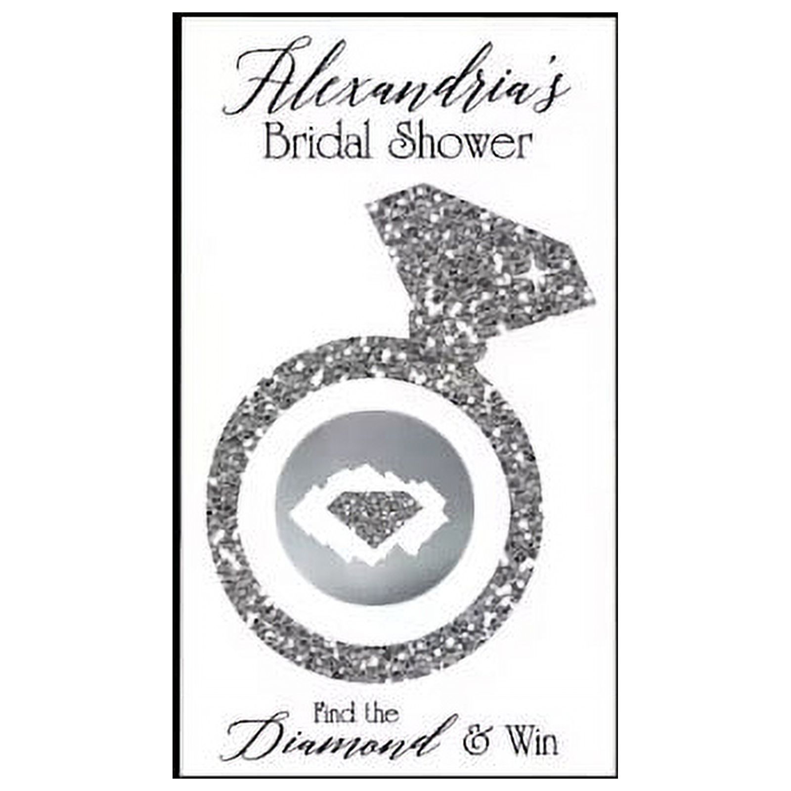 HACHUM Diamond Bridal Shower Scratch Card Game Cards, Bridal Shower ...
