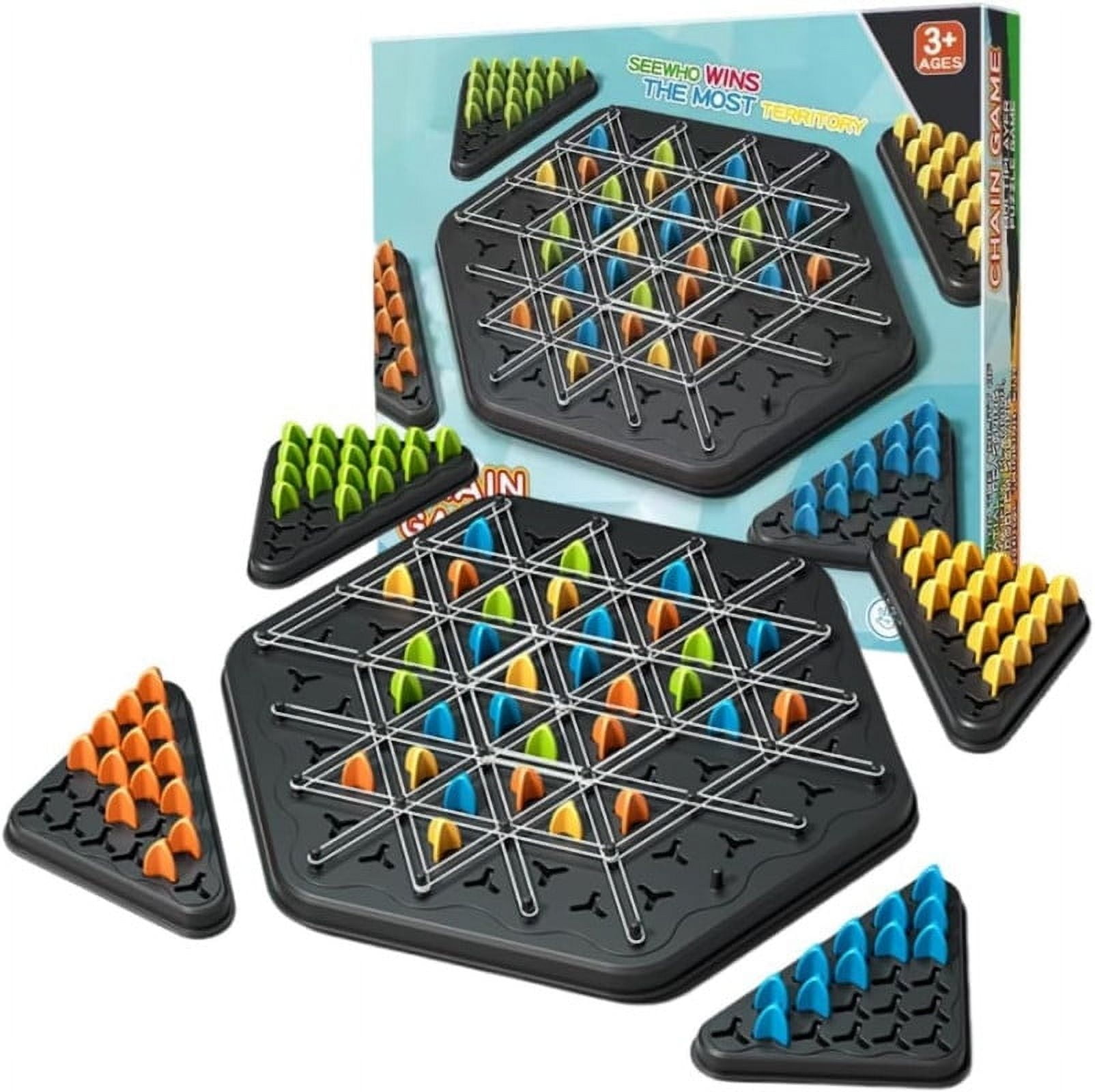 HACOCOLA Chain Triangle Chess Game, Family Board Game for Adult and ...