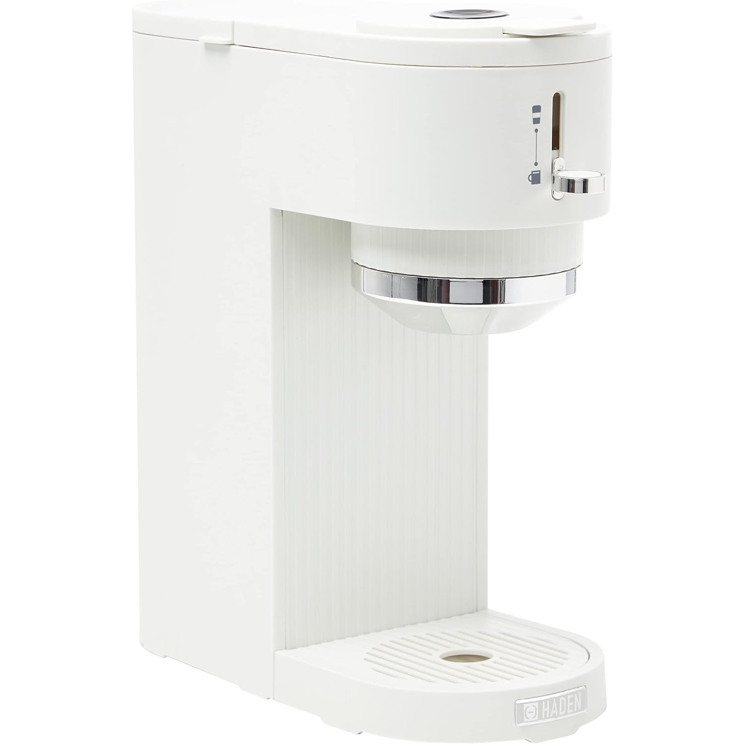 Haden 75108 Single Serve Coffee Machine, Pods and Ground Coffee, Ivory ...