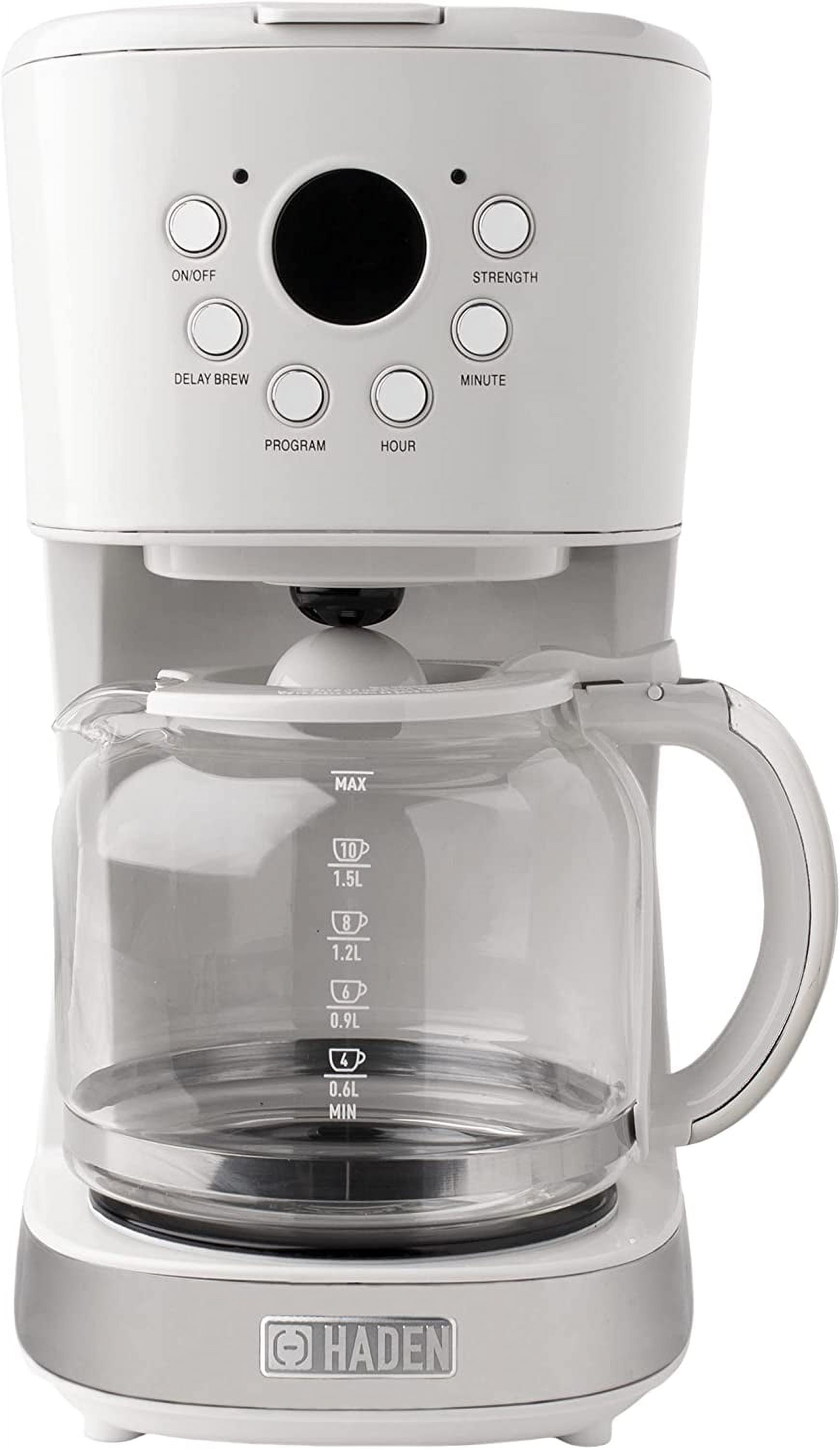 HADEN Heritage Innovative 12 Cup Programmable Drip Coffee Maker Machine ...