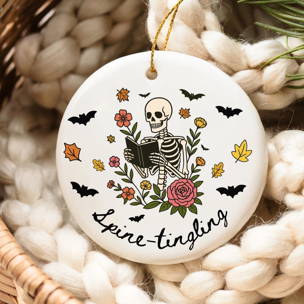 HADO Ceramic Hallo.Ween Ornament, Retro Spooky Ghost Keepsake, Hallo ...