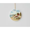 HADO Chris.Tmas Beach Chair Round Ceramic Chris.Tmas Ornament 2D FLAT ...