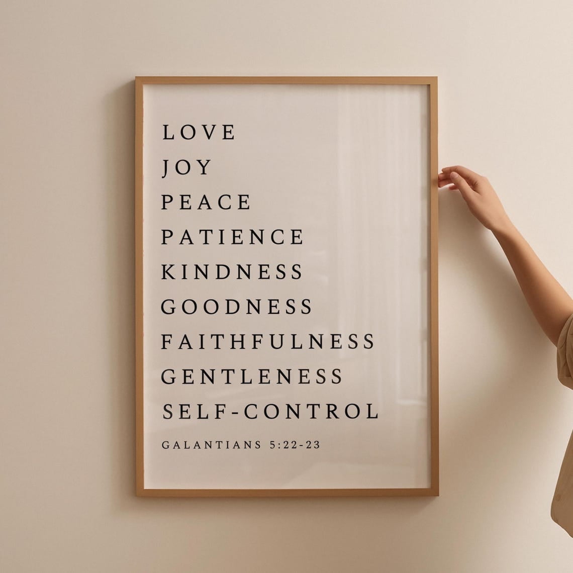 HADO Galatians 5:22-23, Fruit Of The Spirit Wall Art, Christian Wall Print, Bible Verse Wall Art ...