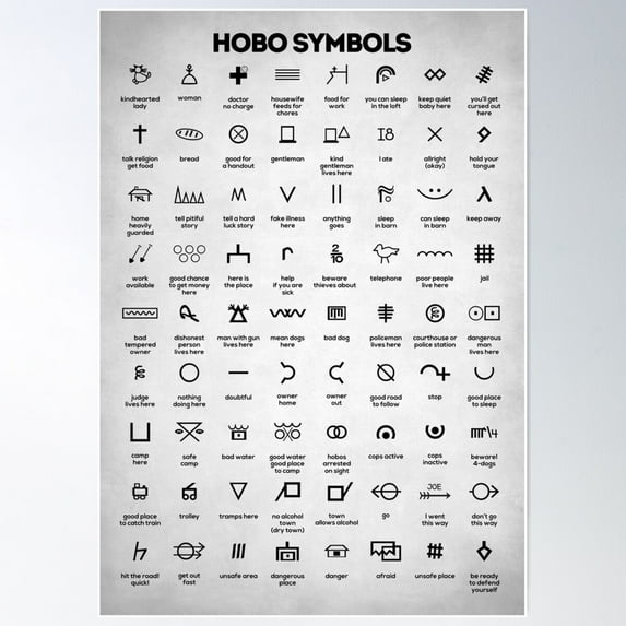 HADO Hobo S Poster Wall Art, UNFRAMED PAPER POSTER, Home Decor, Vintage ...