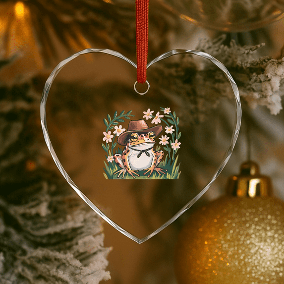 HADO Hot Trending Cowboy Frog Ornament Western Toad Cute Floral Nature ...