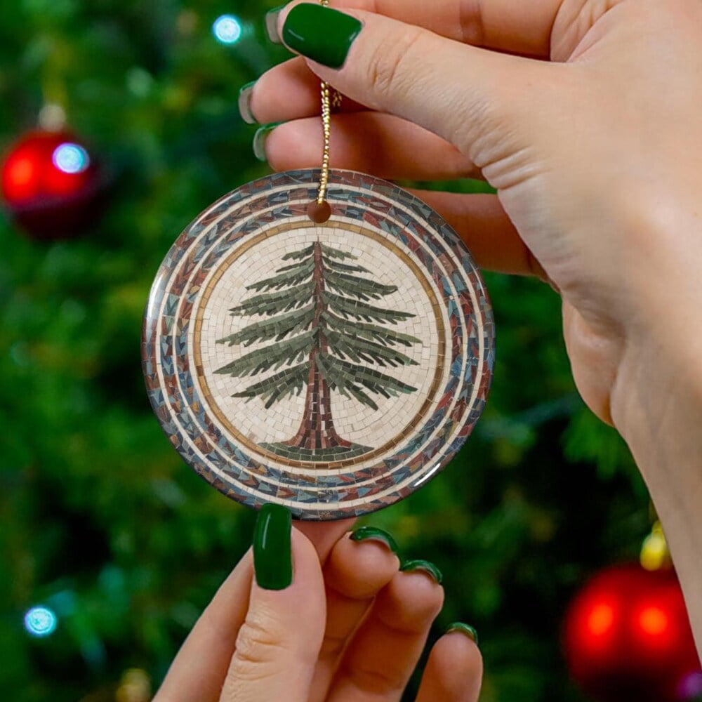 HADO Lebanon Cedar Tree Ornament Mosaic Style Gift Lebanese Heritage ...