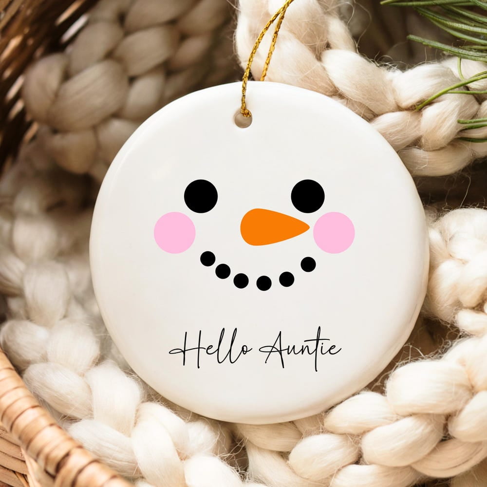 HADO New Auntie, Gift Aunts, Pregnancy Announcement Ornament, Ceramic ...