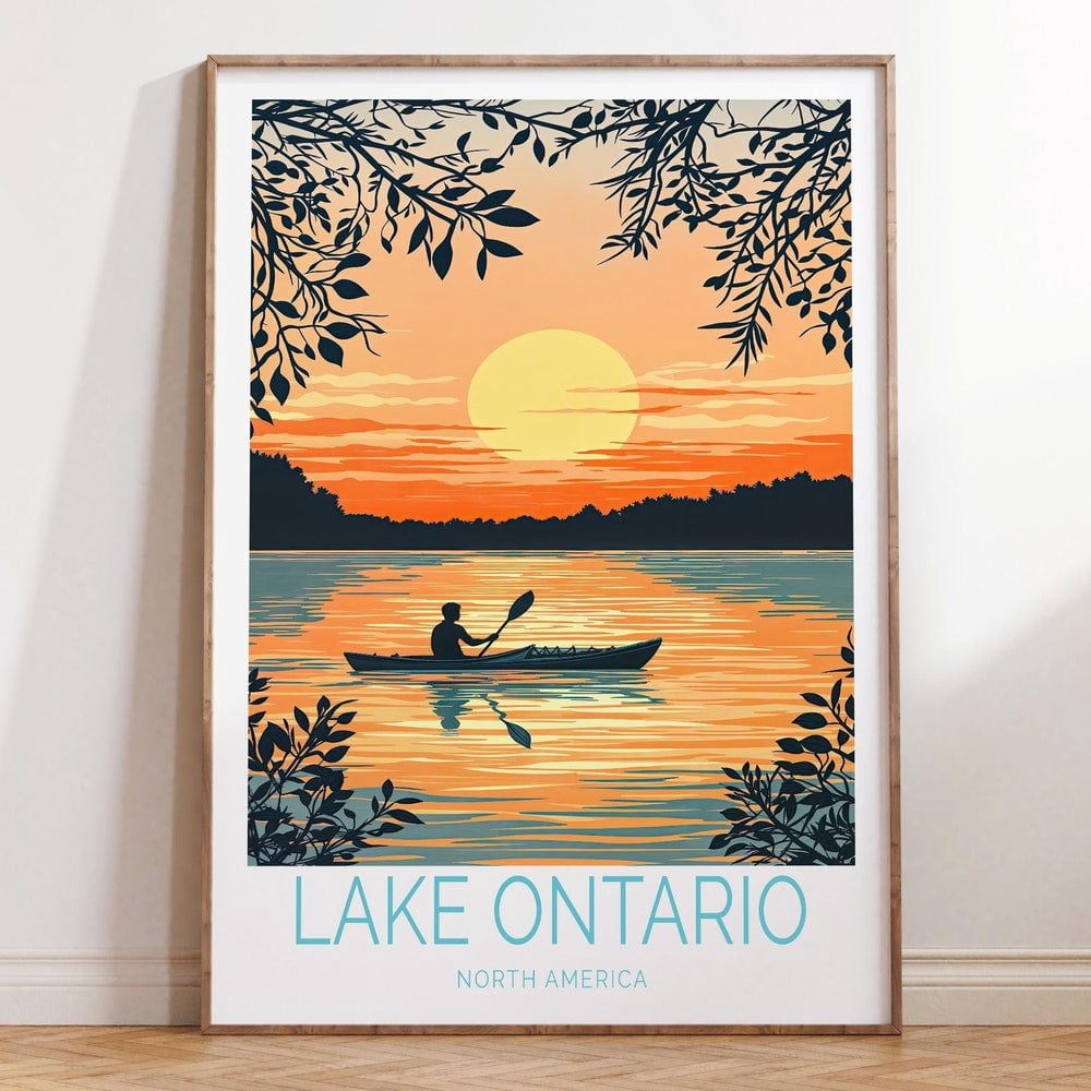HADOPRINT Lake Ontario North America Poster, North America Wall Art ...