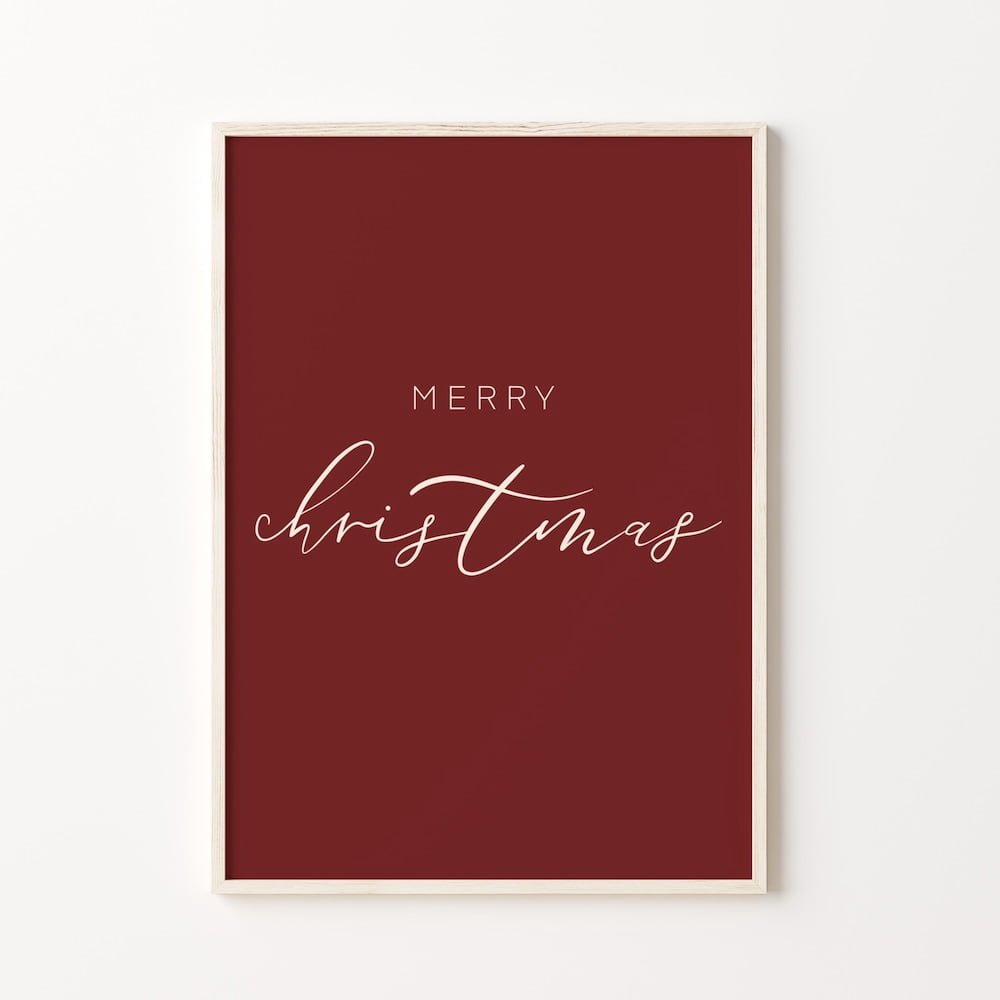 HADOPRINT Minimalist Noel Wall Art, Merry Noel Print, Noel Print Art ...