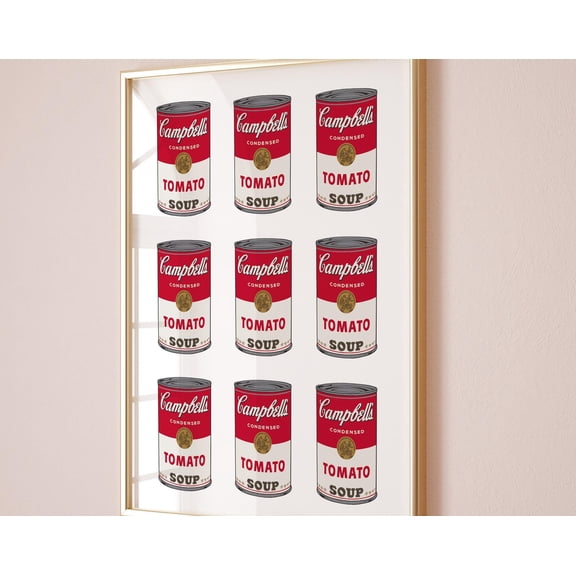 Andy Warhol Tomato Soup Pop Art Poster, Andy Warhol Tomato Soup Print ...