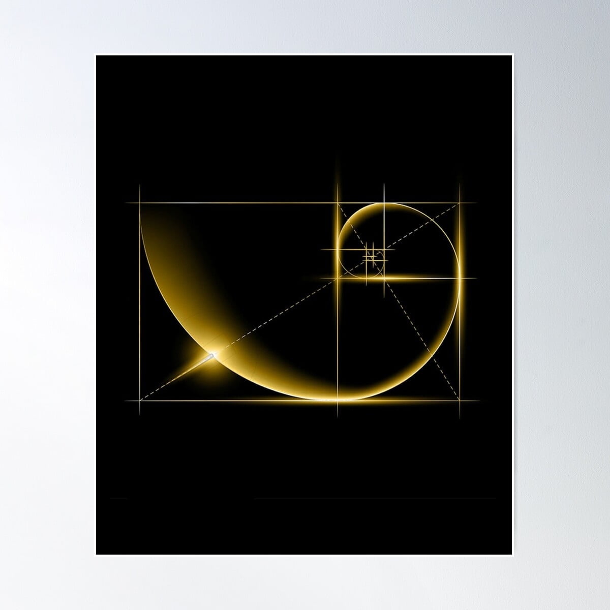 HADOPRINT UNFRAMED PAPER POSTER Fibonacci: Golden Ratio Poster , Home ...