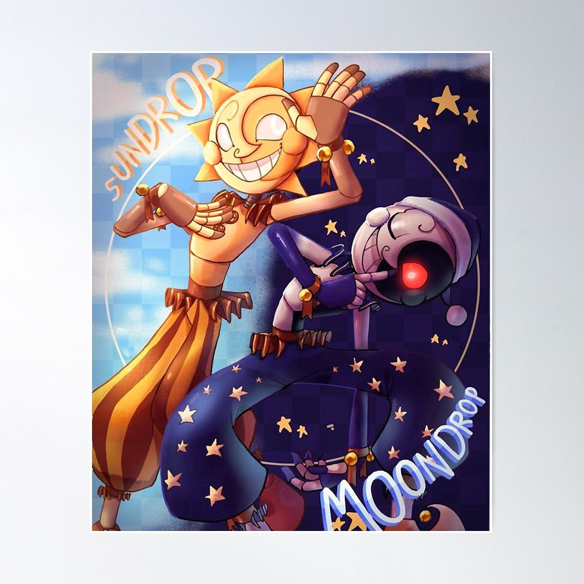 HADOPRINT UNFRAMED PAPER POSTER Sundrop And Moondrop Fnaf 2 Poster Wall ...