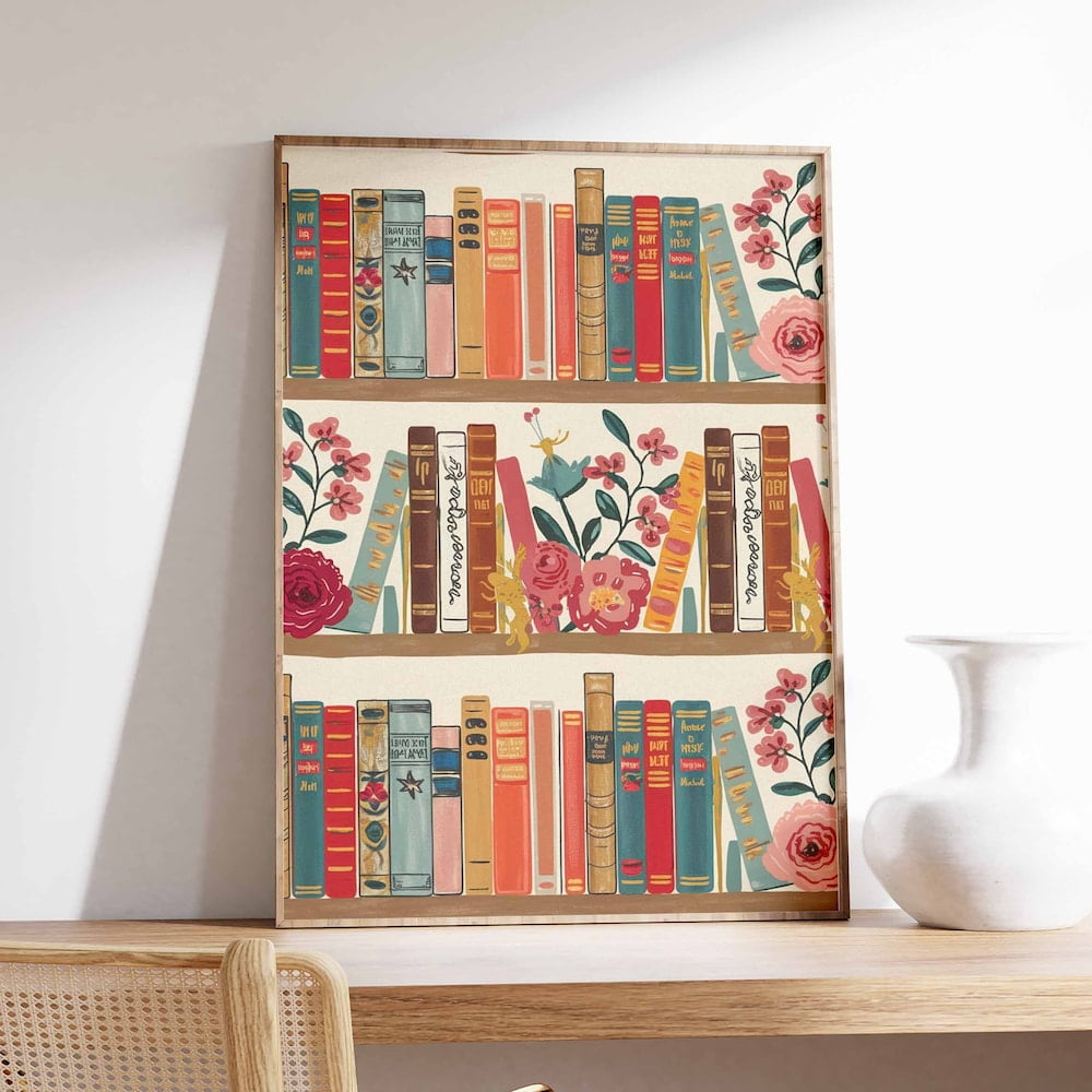 HADOPRINT Vintage Library Poster, Book Art, Reading Poster, Book Lovers ...