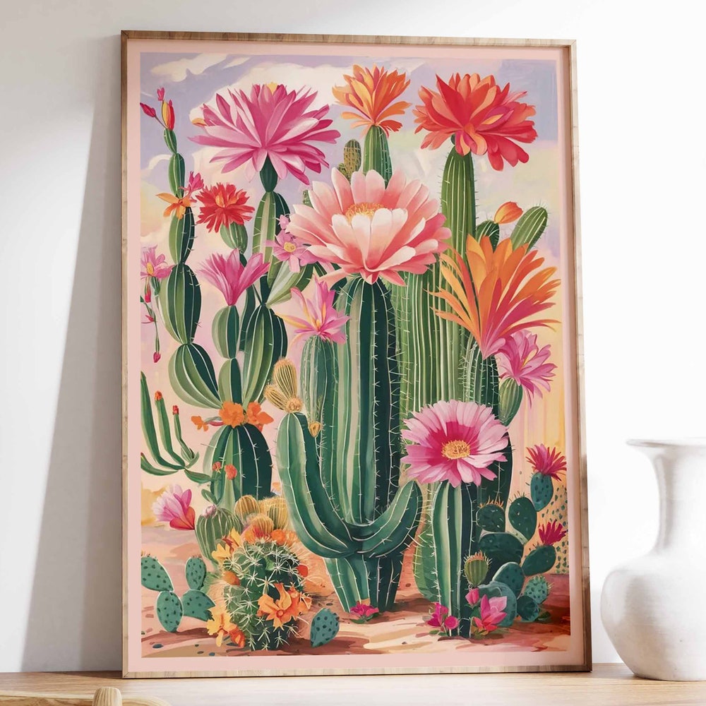 HADOPRINT Vintage Mexi.Can Cactus Poster, Colourful Mexi.Can Art Prints ...
