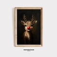 HADOPRINT Vintage Rudolph Reindeer Print, Rustic Neutral Noel Decor, # ...