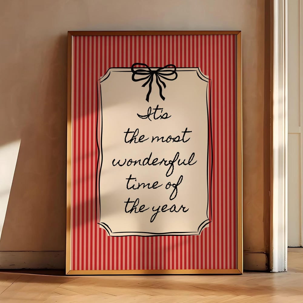 HADOPRINT It'S The Most Wonderful Time Of The Year Print Whimsical ...