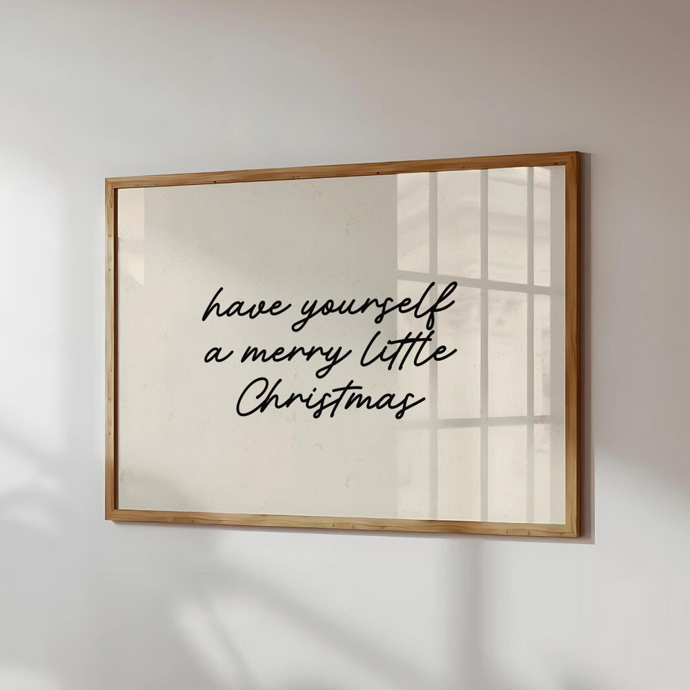 HADOPRINT Have Yourse.Lf A Merry Little Noel Print Vintage Noel Wall ...