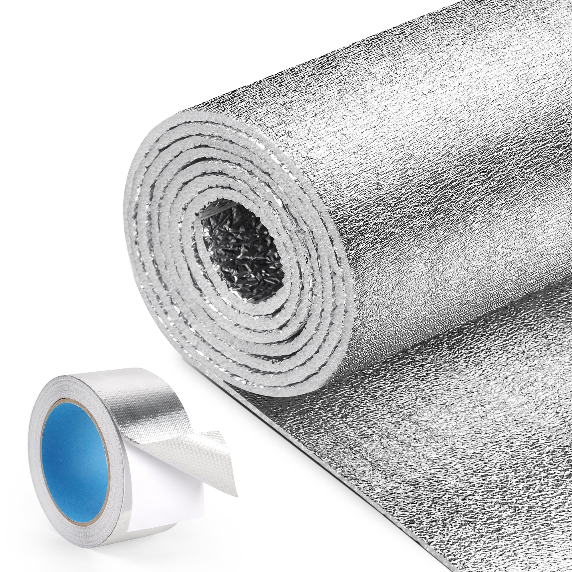 HADOR Window Insulation for Summer Heat, Reflective Insulation Roll 59 in X 99 in, Double-Sided ...