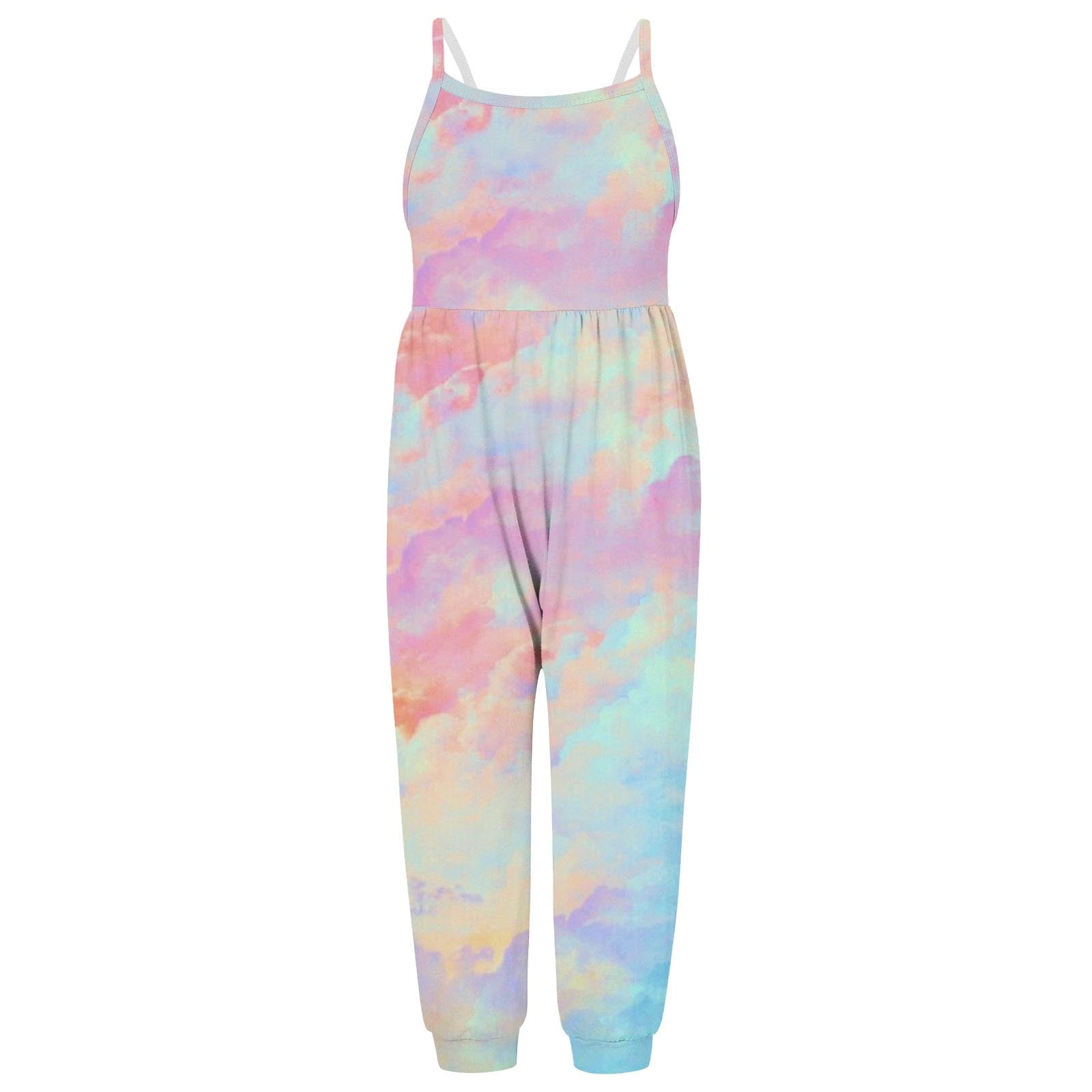 HADST Cute Summer Jumpsuits for Girls - Kids Backless Harem Strap ...