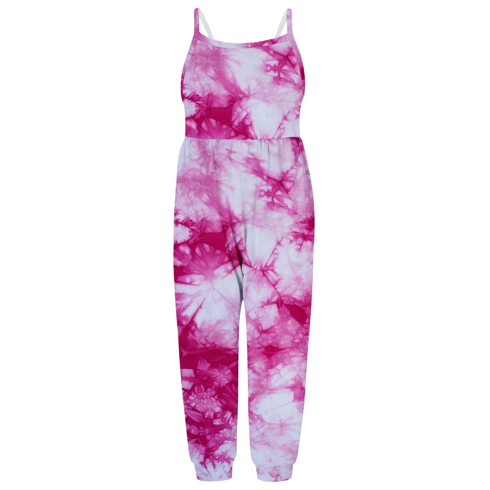 HADST Cute Summer Jumpsuits for Girls - Kids Backless Harem Strap ...