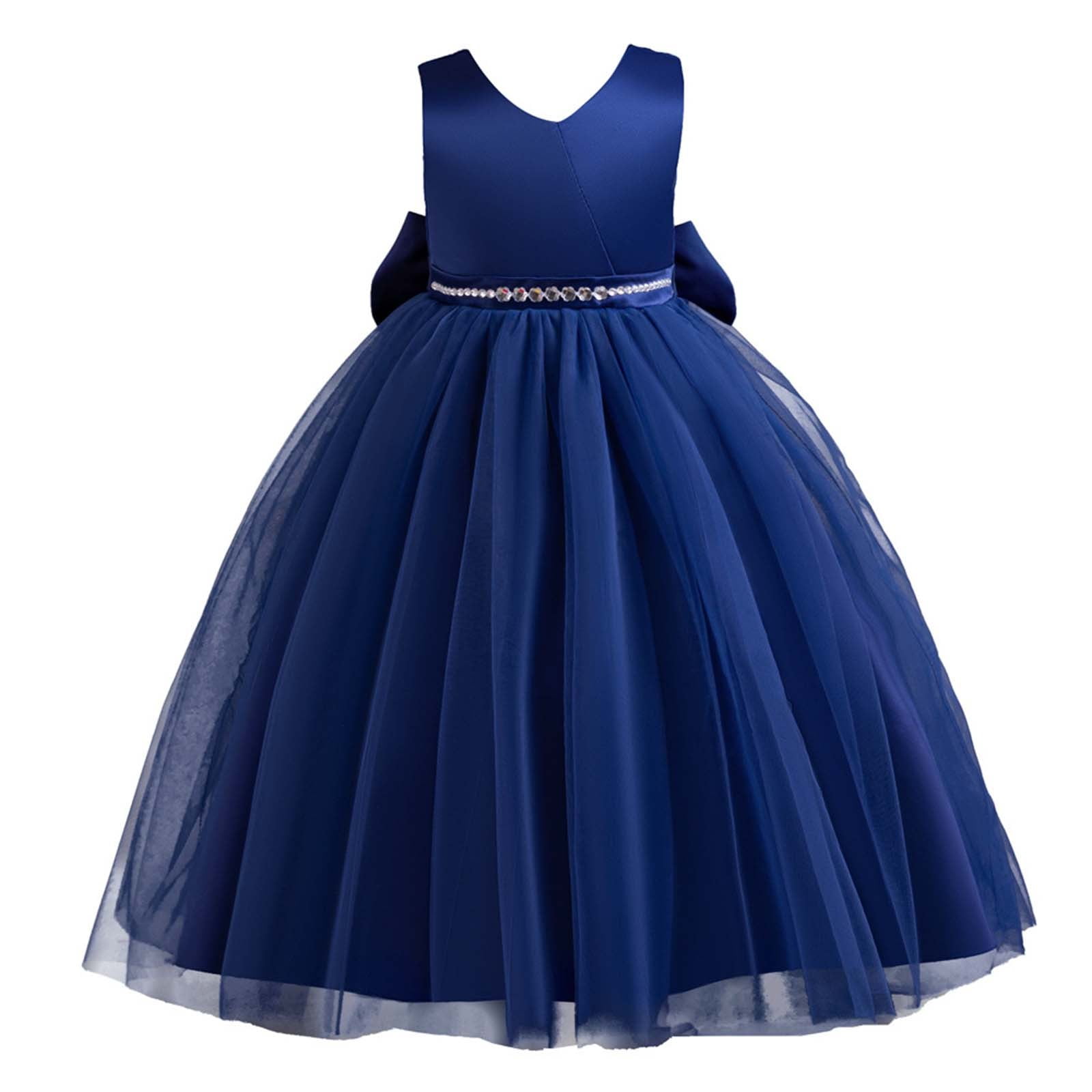 Avrntaa Flower Girls Tulle Dress - Cute Bow Tutu Dresses Bridesmaid ...