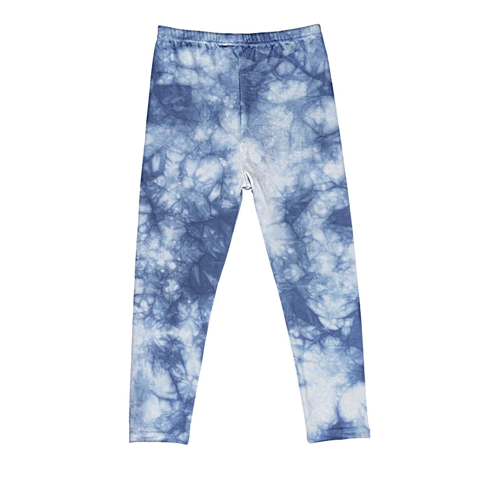 HADST Footless Tights for Girls - Summer Tie Dye Skinny Pants Casual ...