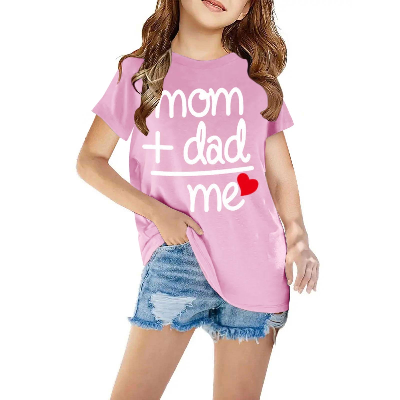 HADST Happy Mother's Day Tops - Toddler Girls Cute Crew Neck Short ...