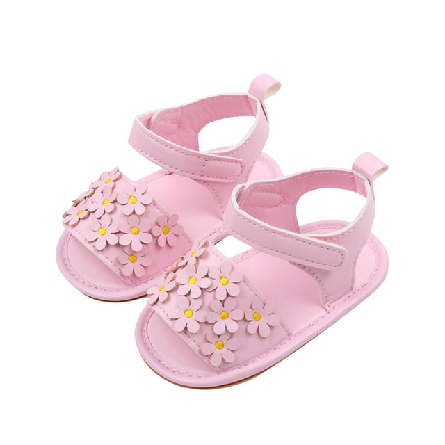Avrntaa Little Girls Kids Summer Shoes - Toddler Cute Flowers Sandals ...