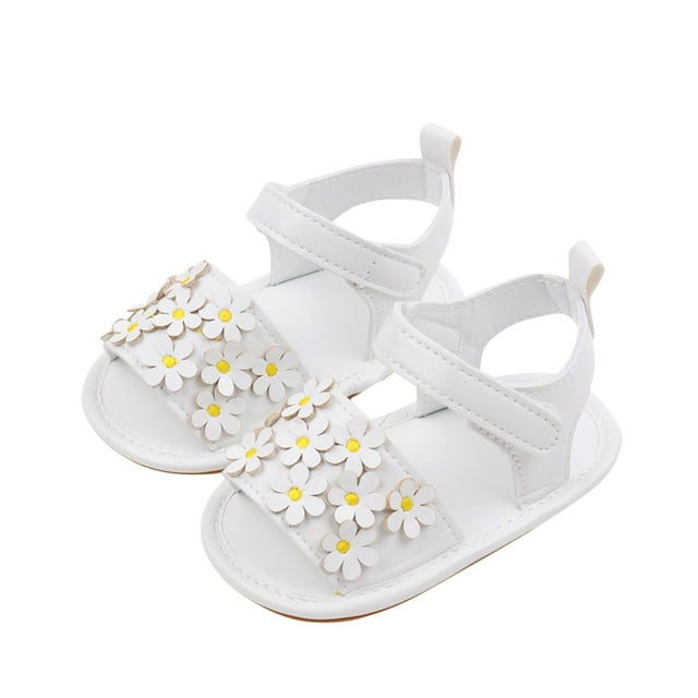Avrntaa Little Girls Kids Summer Shoes - Toddler Cute Flowers Sandals ...