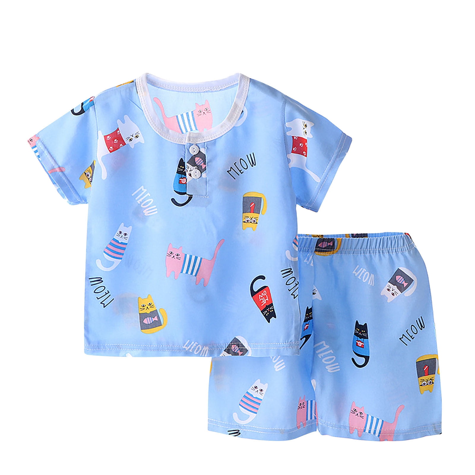 HADST Little Girls Summer Pajamas - Toddler Baby Girl Shorts Sets Fruit ...